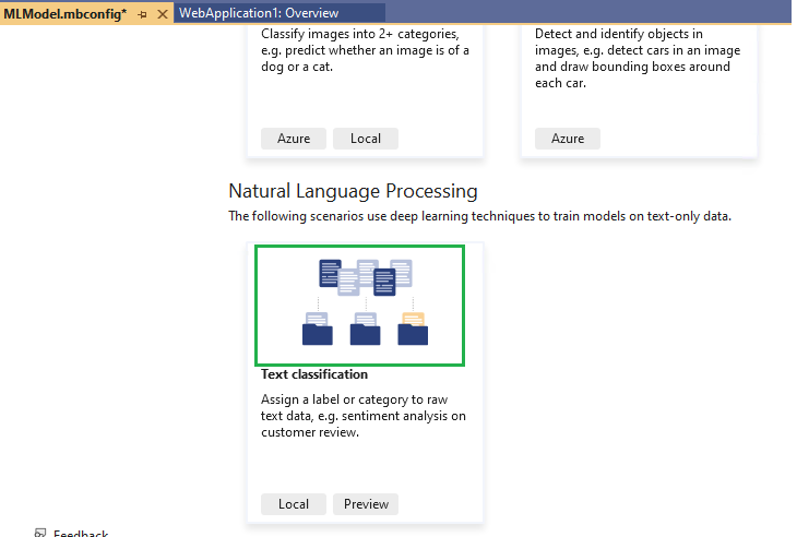 Add Text Classification Scenario Icon · Issue 2374 · Dotnet Machinelearning Modelbuilder · Github