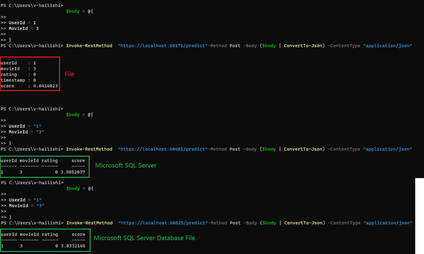 Recommendation: The display formats are different between file data and SQL server data on the ...