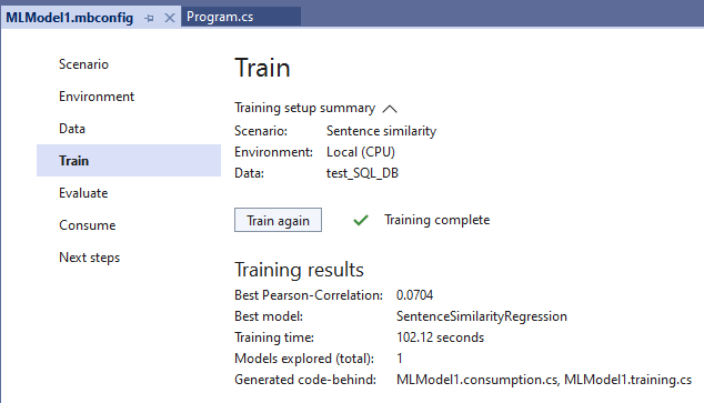 Sentence Similarity Training Failed With Error Package Restore Failed When Installing