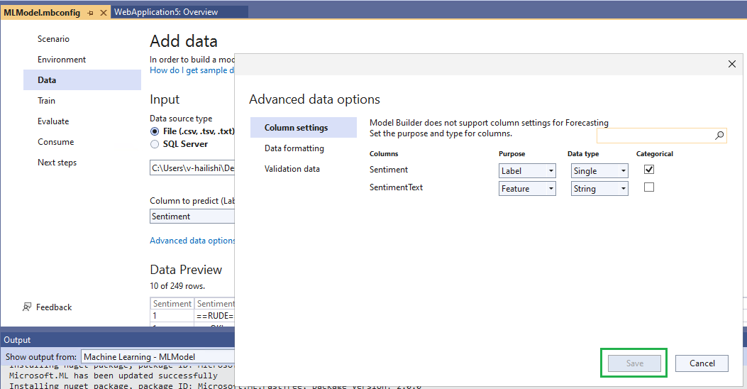 Save button in advanced data options is enabled by default without any change · Issue #2487 ...