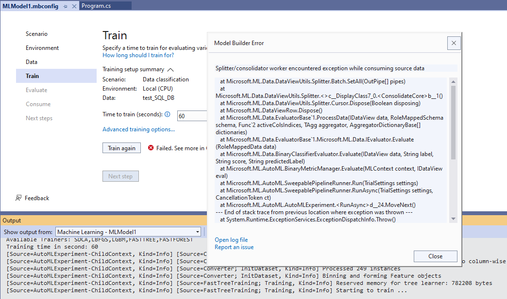 Data classification: Training would be failed when choosing the third validation data strategy ...