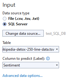 Data classification: Training failed with error "Score column 'Score' not found" when un-check ...