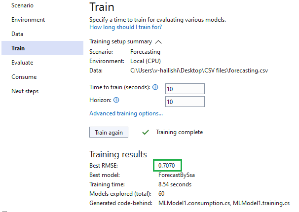 Forecasting: The best model's value is displayed abnormal on the ...