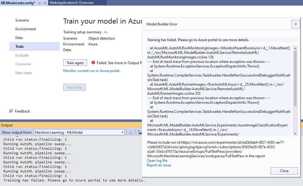 Object detection-Azure: Training failed when using Coco Json file. · Issue #2619 · dotnet ...