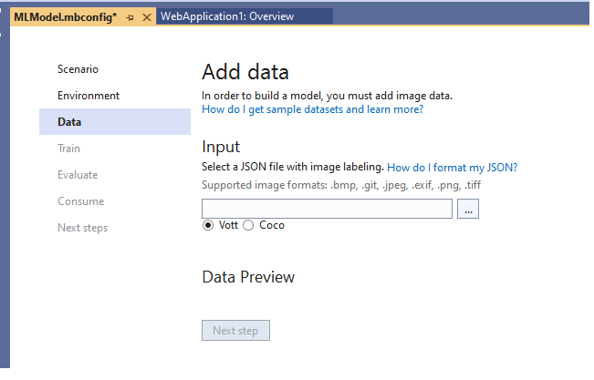 Object detection: The loading process should not be appearing on the Data page. · Issue #2620 ...