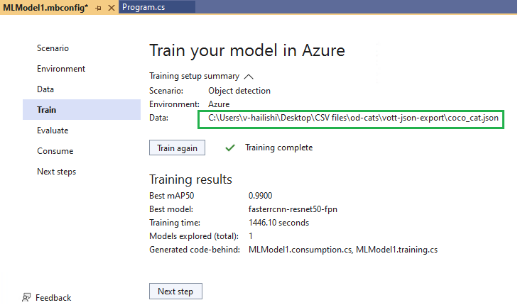 Object detection: The data path is blank on the Train page when choosing Coco Json file. · Issue ...
