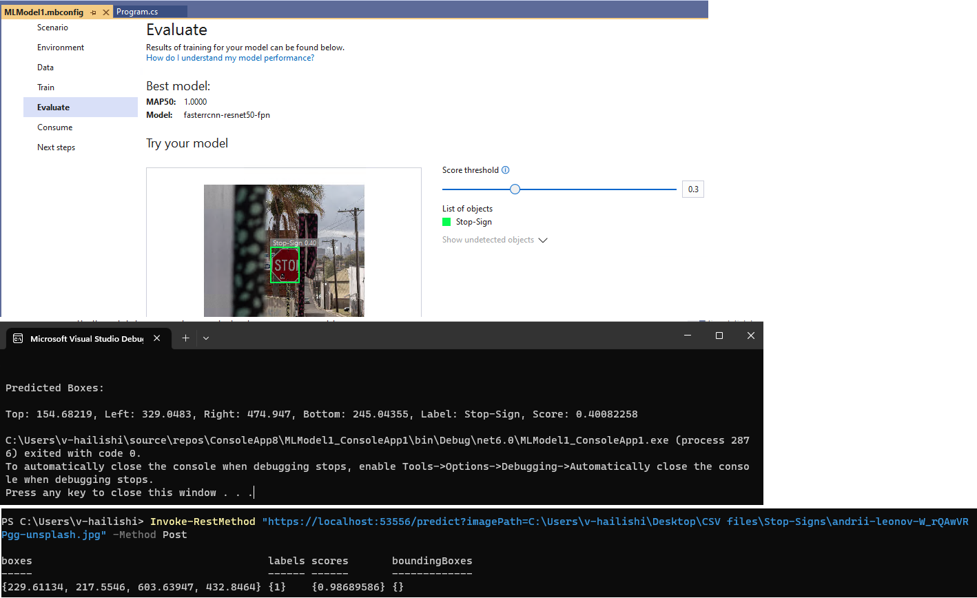 Object detection-Azure: Predicted failed and the generated projects are also running failed ...