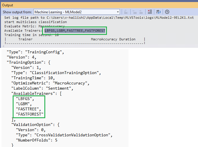 Data classification: The un-checked algorithm can be saved successfully to mbconfig file, but ...
