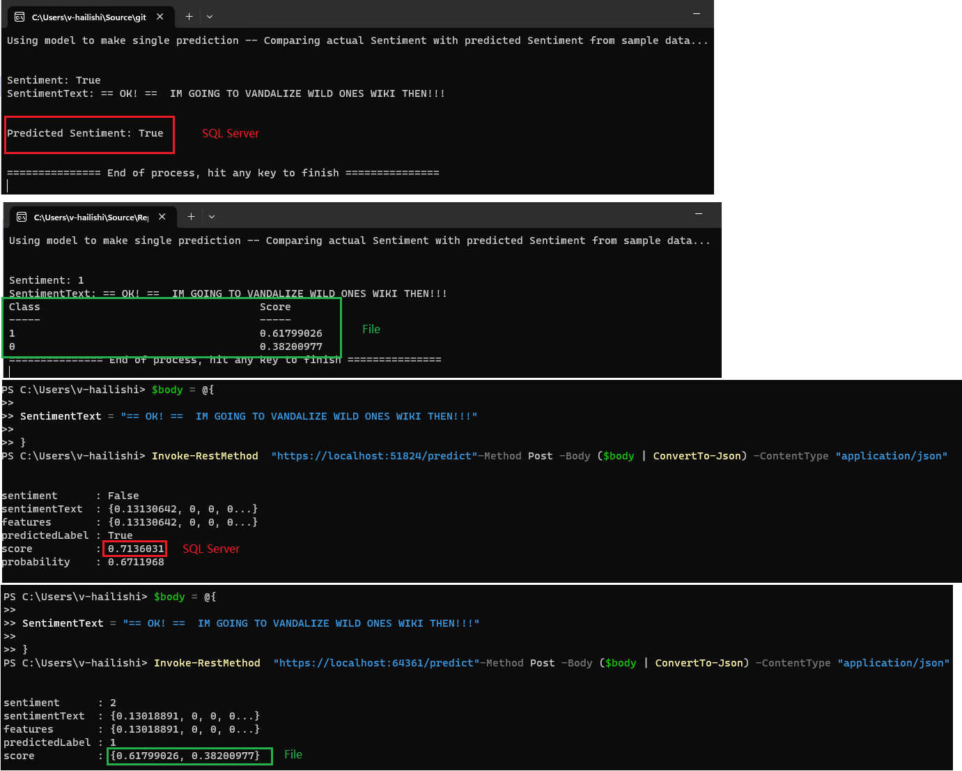 Data classification: The display formats are different between file data and SQL server data on ...