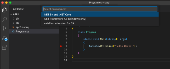 On Mac Intel, with SDK:3.1.420 x64 and latest C# extension:1.25.0 ...