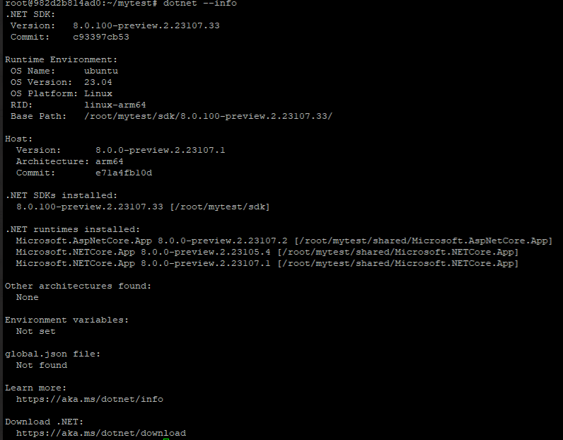 [NETE2ESDK] With .NET 8.0 SDK zip/tar.gz installed, showing a redundant .NET Runtime · Issue ...