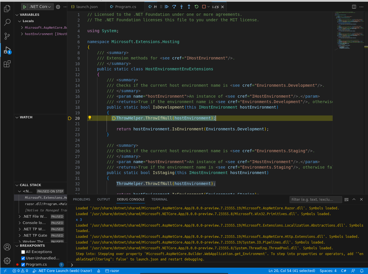 [NETSDKE2E] On Ubuntu20.04, ASP.Net symbols is missing with .NET SDK: 8.0.100-preview.6.23330.14 ...