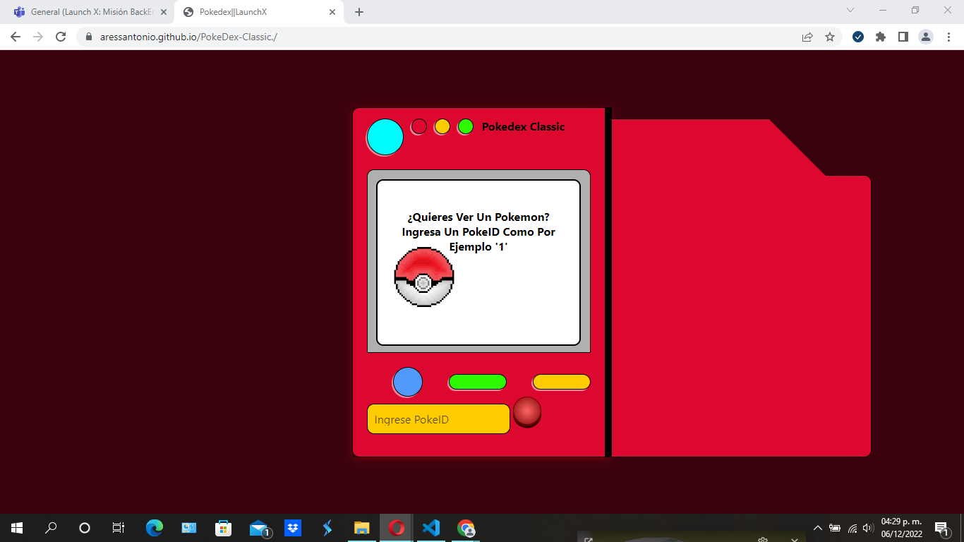 GitHub - AressAntonio/PokeDex-Classic.