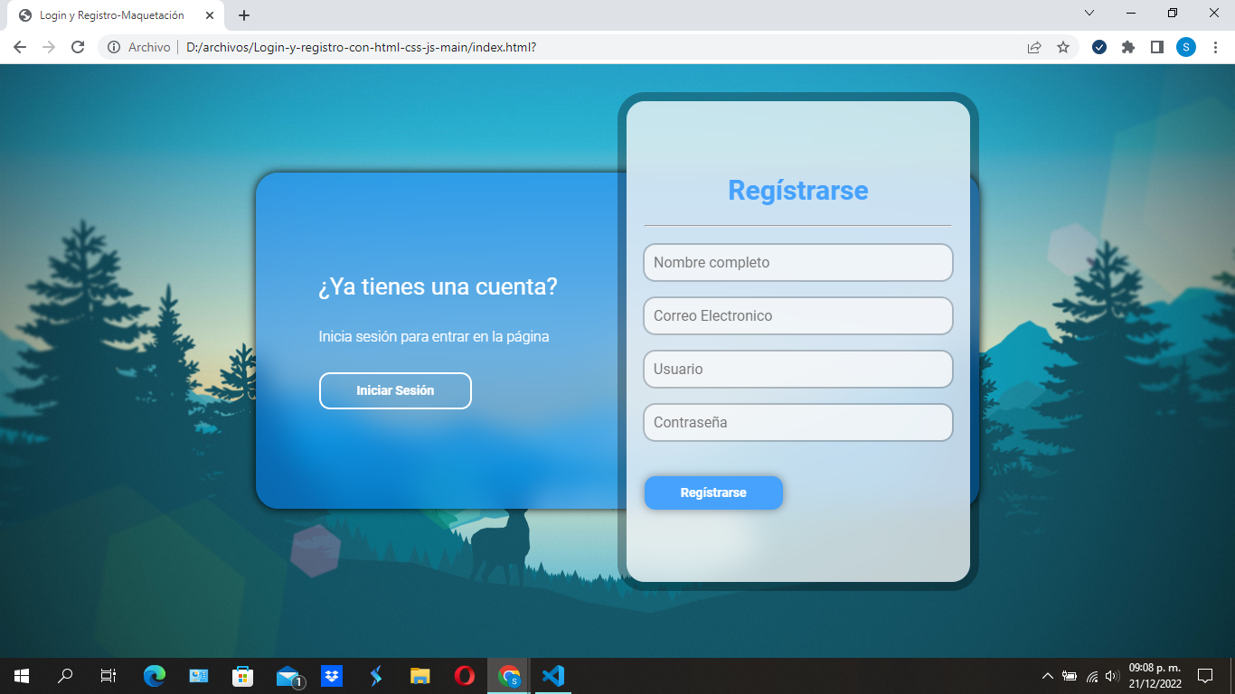 GitHub - AressAntonio/login-registro: Maquetación de un login ...