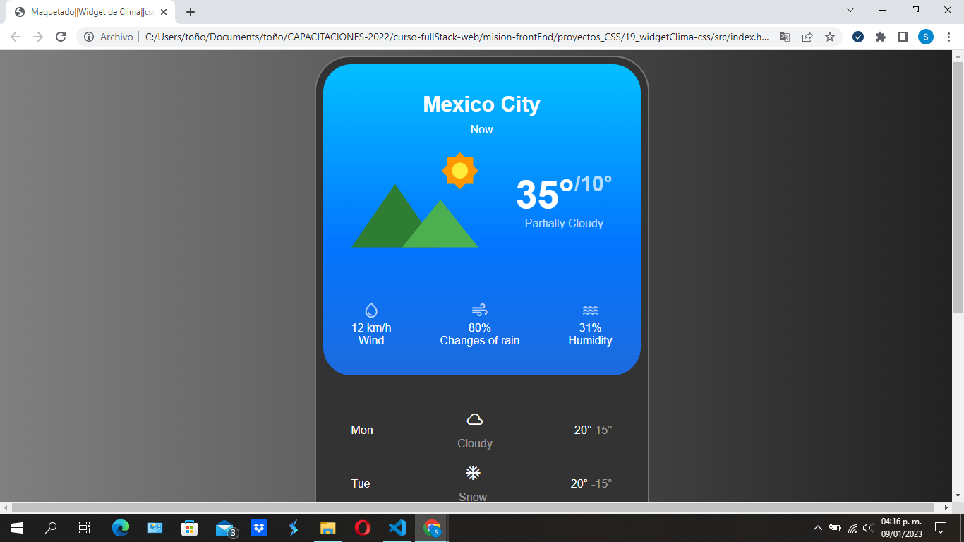 GitHub - AressAntonio/Maquetado-WidgetClima: Pequeño proyecto que simula la apariencia de una ...
