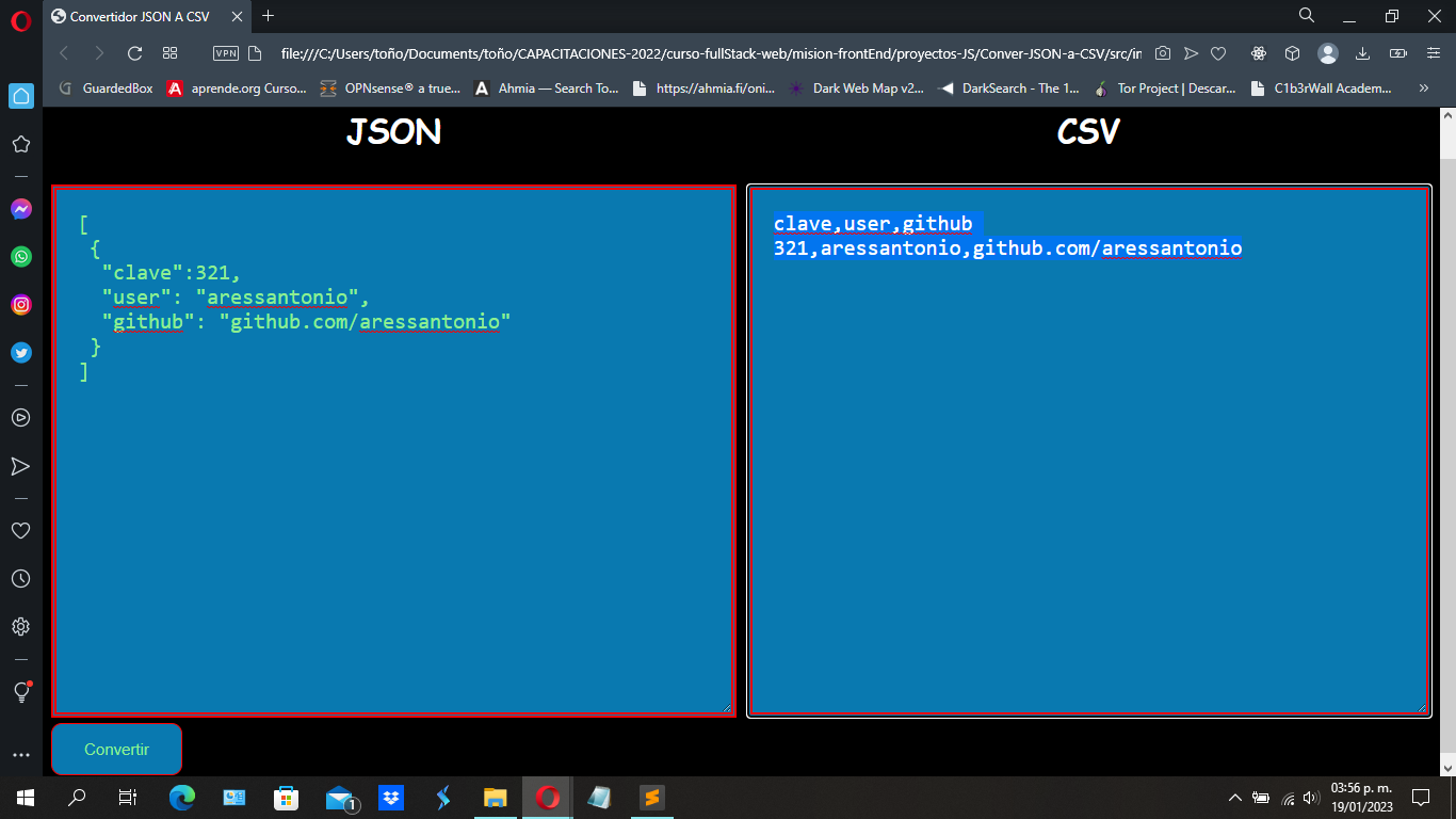 GitHub - AressAntonio/JSON-to-CSV-converter: Aplicacion web que es de utilidad a la hora de ...