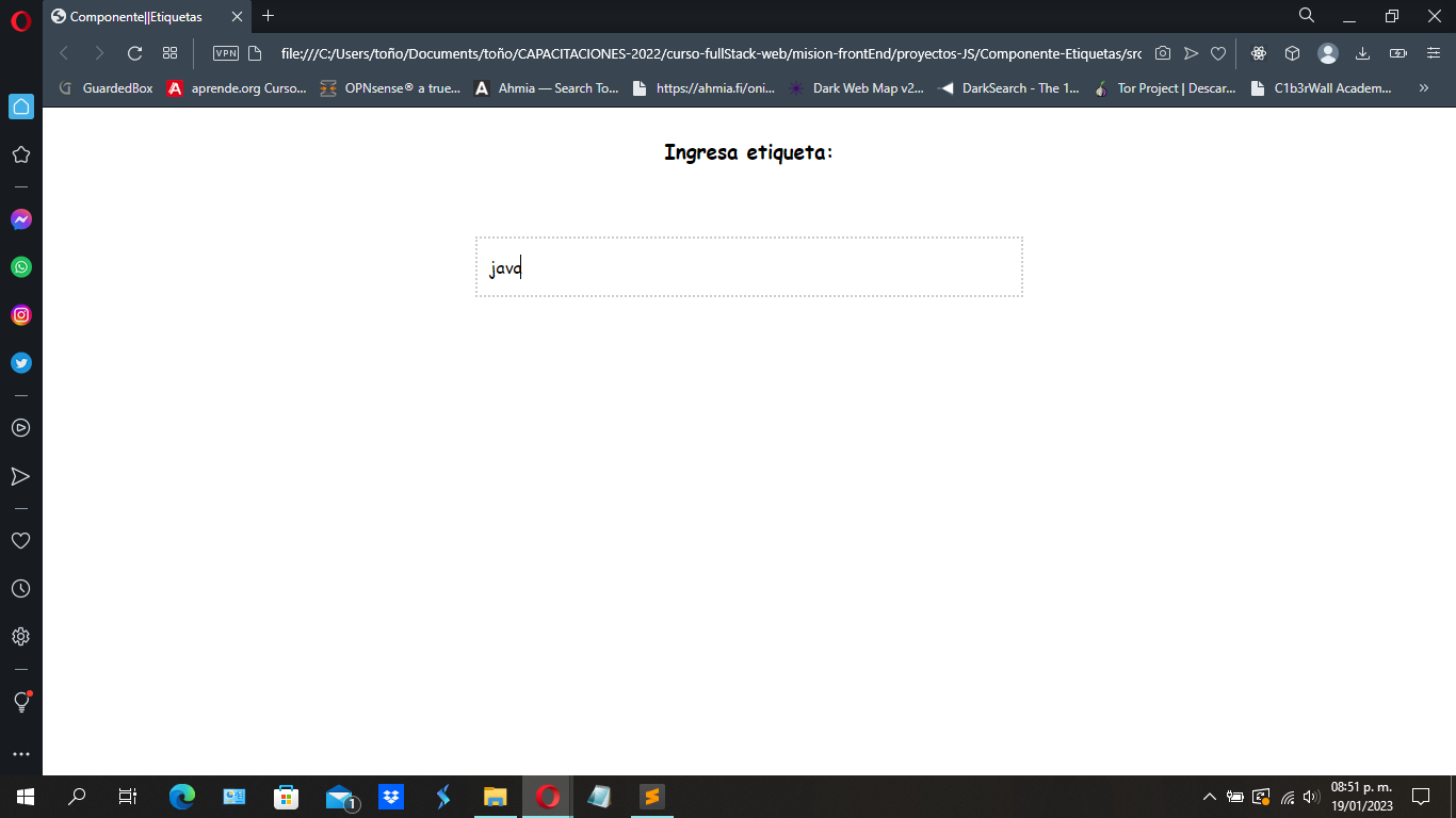 GitHub - AressAntonio/Proyecto-Tags-Component: Aplicación web con la cual se pueden crear ...