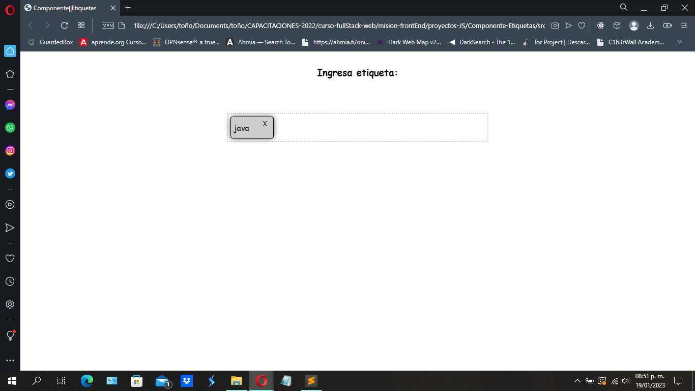 GitHub - AressAntonio/Proyecto-Tags-Component: Aplicación web con la ...