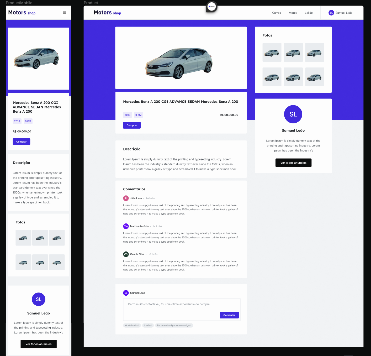 GitHub - GeovaneSO/motor_shop: Um site de anúncio de carros e motos onde é possível você colocar ...