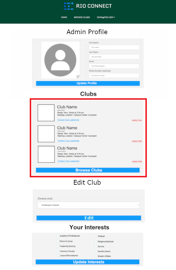 Create user joined clubs component · Issue #33 · rio-connect/rio-connect · GitHub