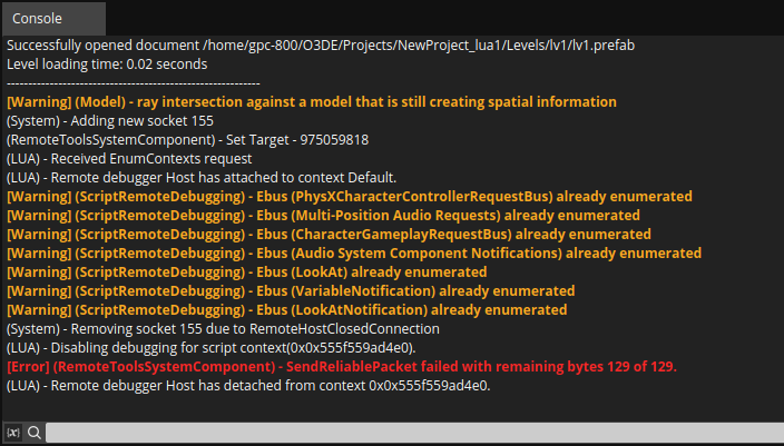 Lua Editor prints an error in the console upon closing if connected to O3DE Editor · Issue ...