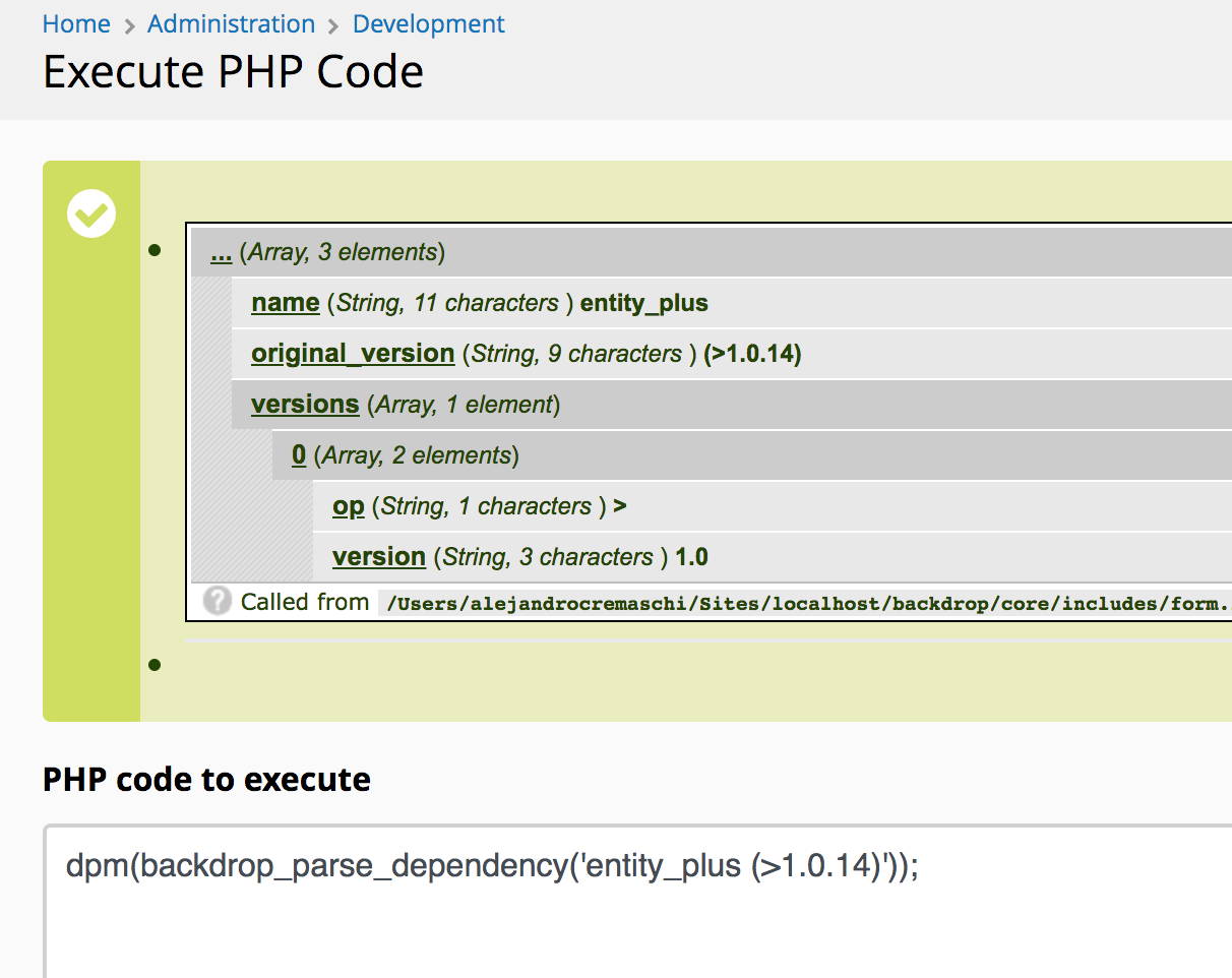 Fixed: Dependencies version check not working for modules that use ...