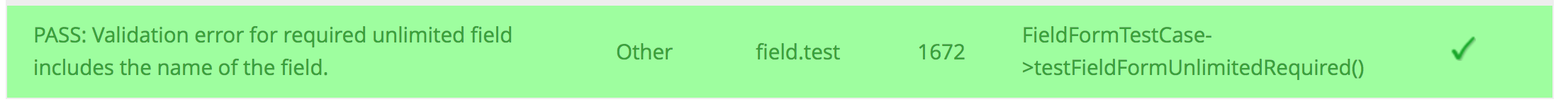 Field name is blank in error message "__ field is required" when a ...