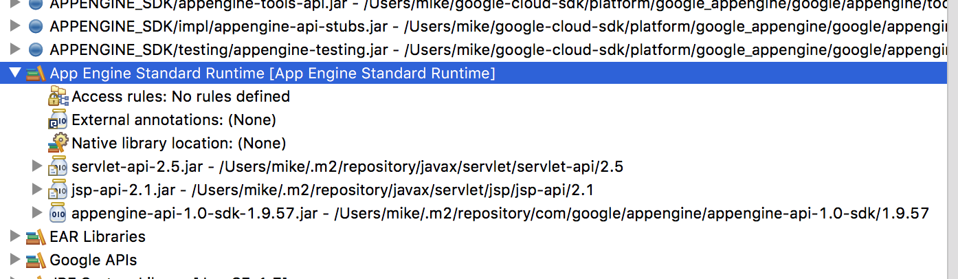 Upgrade has removed appengine-api jar from projects. Now getting ...