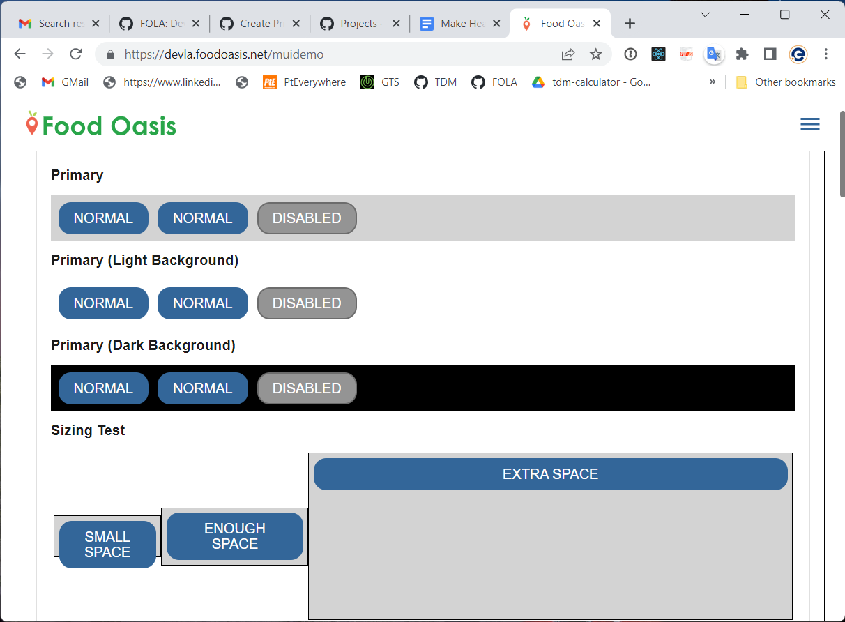 Create Primary and Secondary Button components · Issue #1527 · hackforla/food-oasis · GitHub