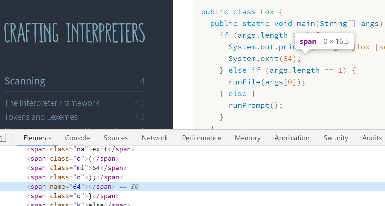 Marginal Collisions in the Typesetting · Issue #292 · munificent/craftinginterpreters · GitHub