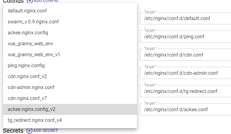 Config/secret list sort · Issue #472 · swarmpit/swarmpit · GitHub