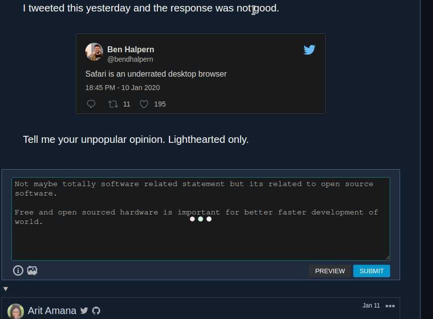 Can't post comments · Issue #5459 · forem/forem · GitHub