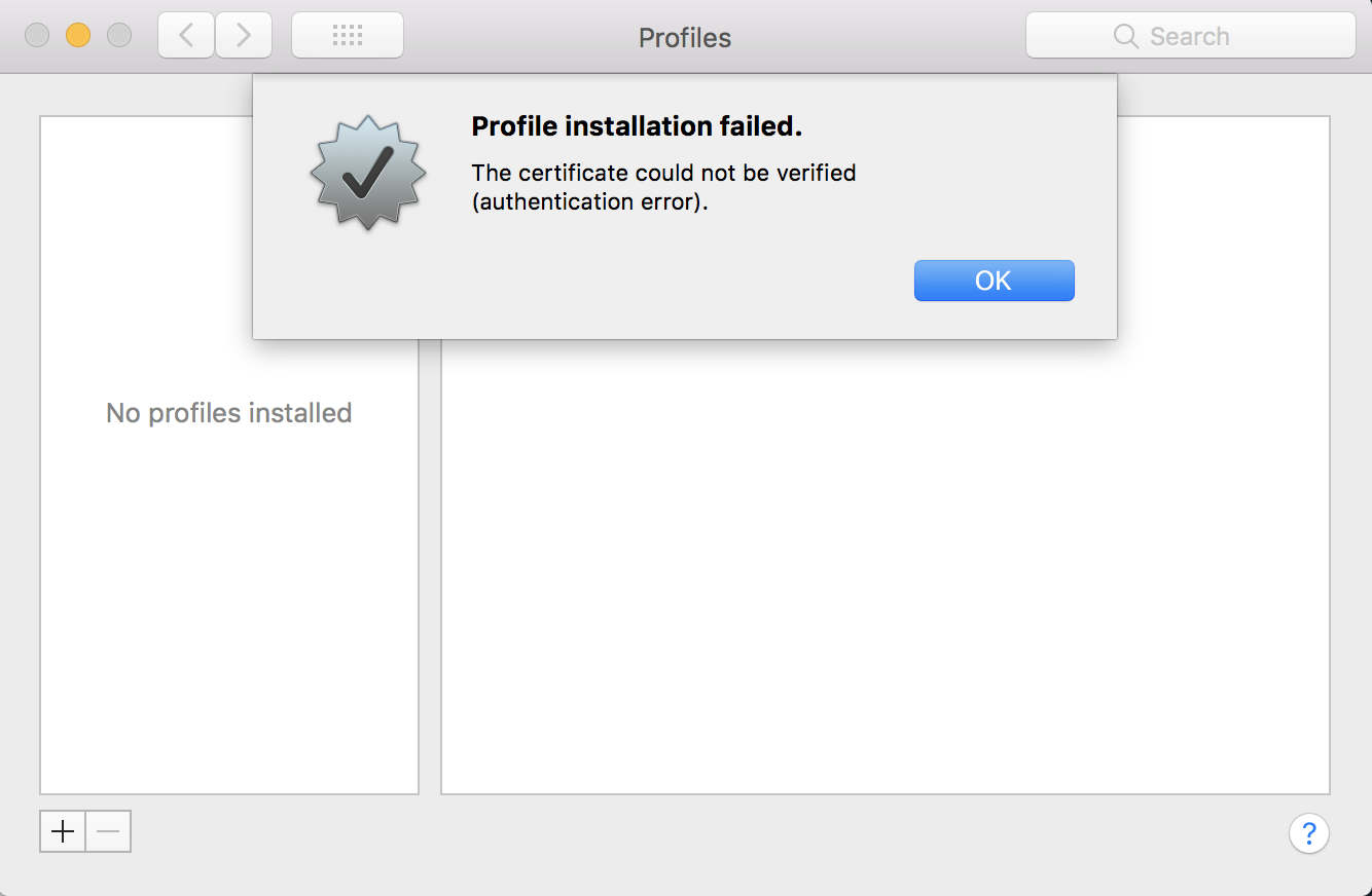 macOS The certificate could not be verified · Issue #1086 · trailofbits/algo · GitHub