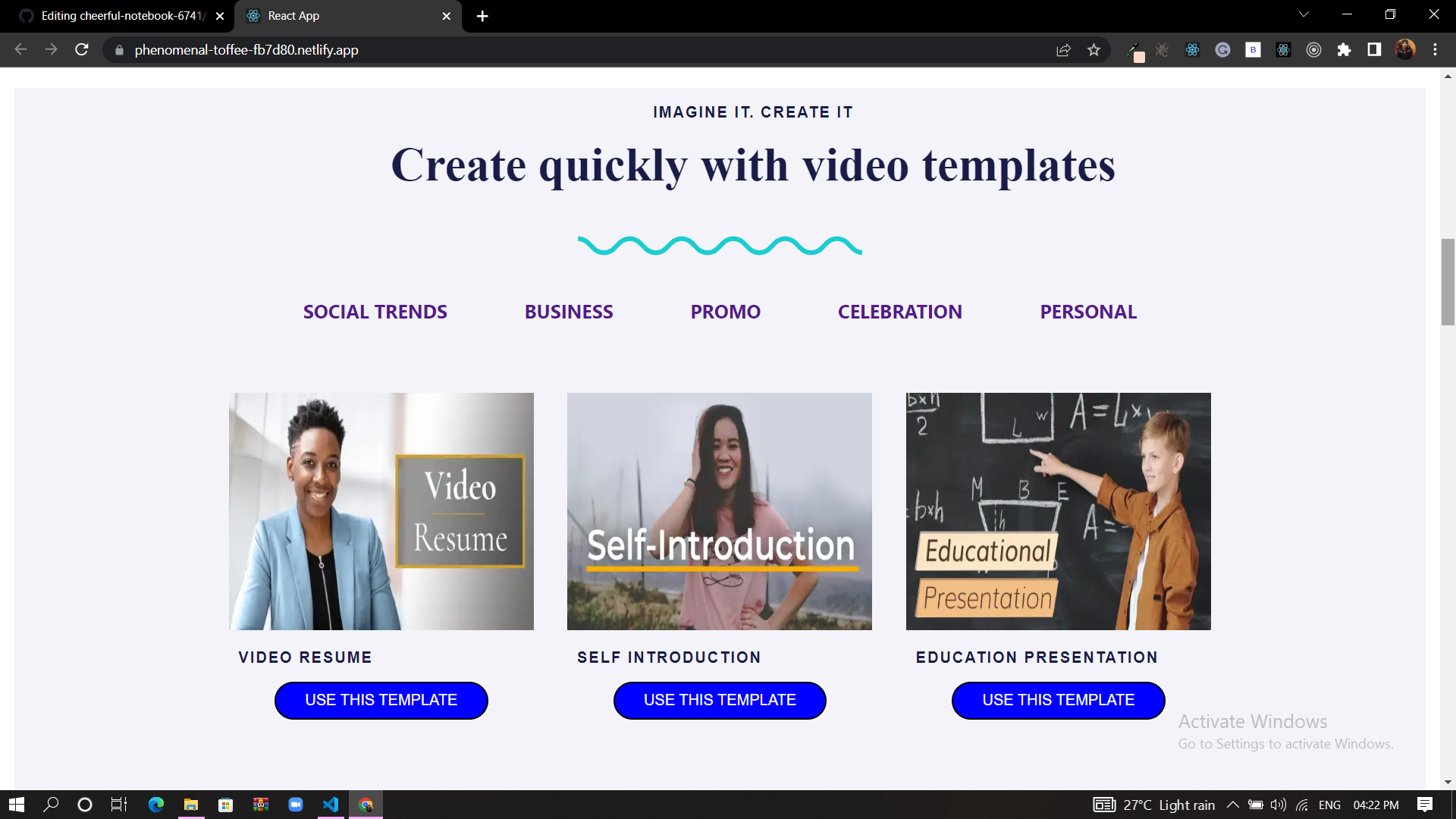 GitHub - imran120198/cheerful-notebook-6741: This project is a clone of Animoto.com which is a ...