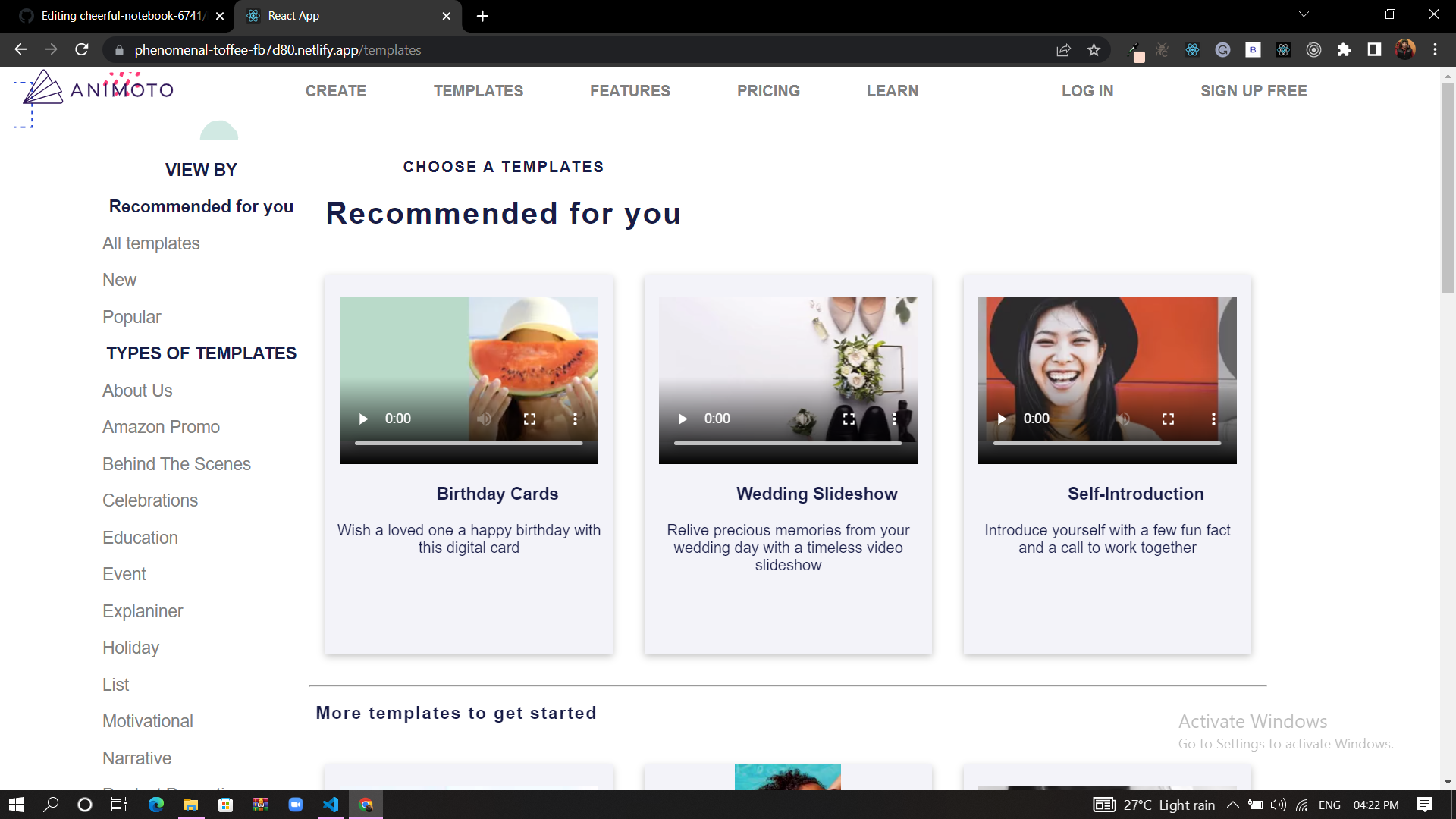 GitHub - imran120198/cheerful-notebook-6741: This project is a clone of Animoto.com which is a ...