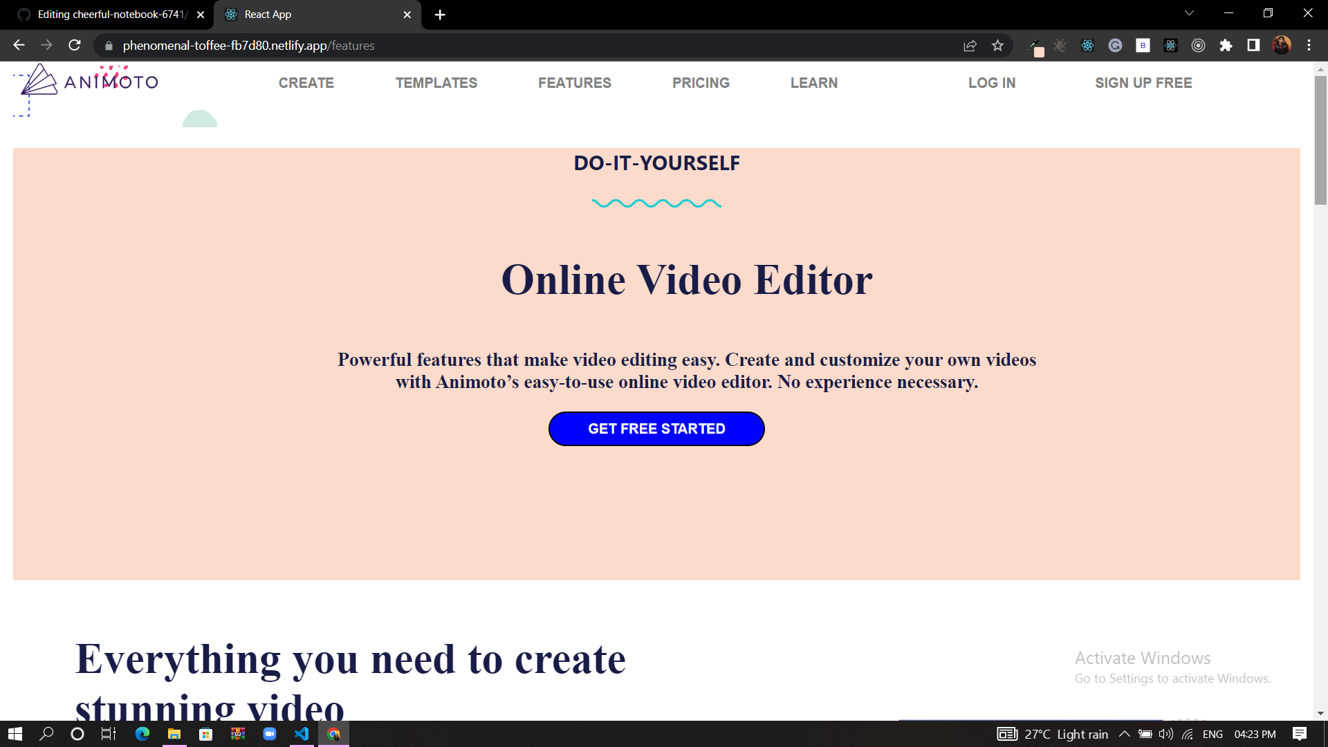 GitHub - imran120198/cheerful-notebook-6741: This project is a clone of Animoto.com which is a ...