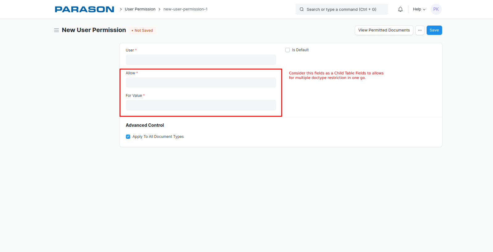 Maintain to user Permission · Issue #32044 · frappe/erpnext · GitHub