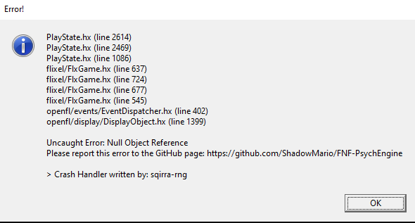 dumb dumb crash multiple · Issue #12549 · ShadowMario/FNF-PsychEngine · GitHub