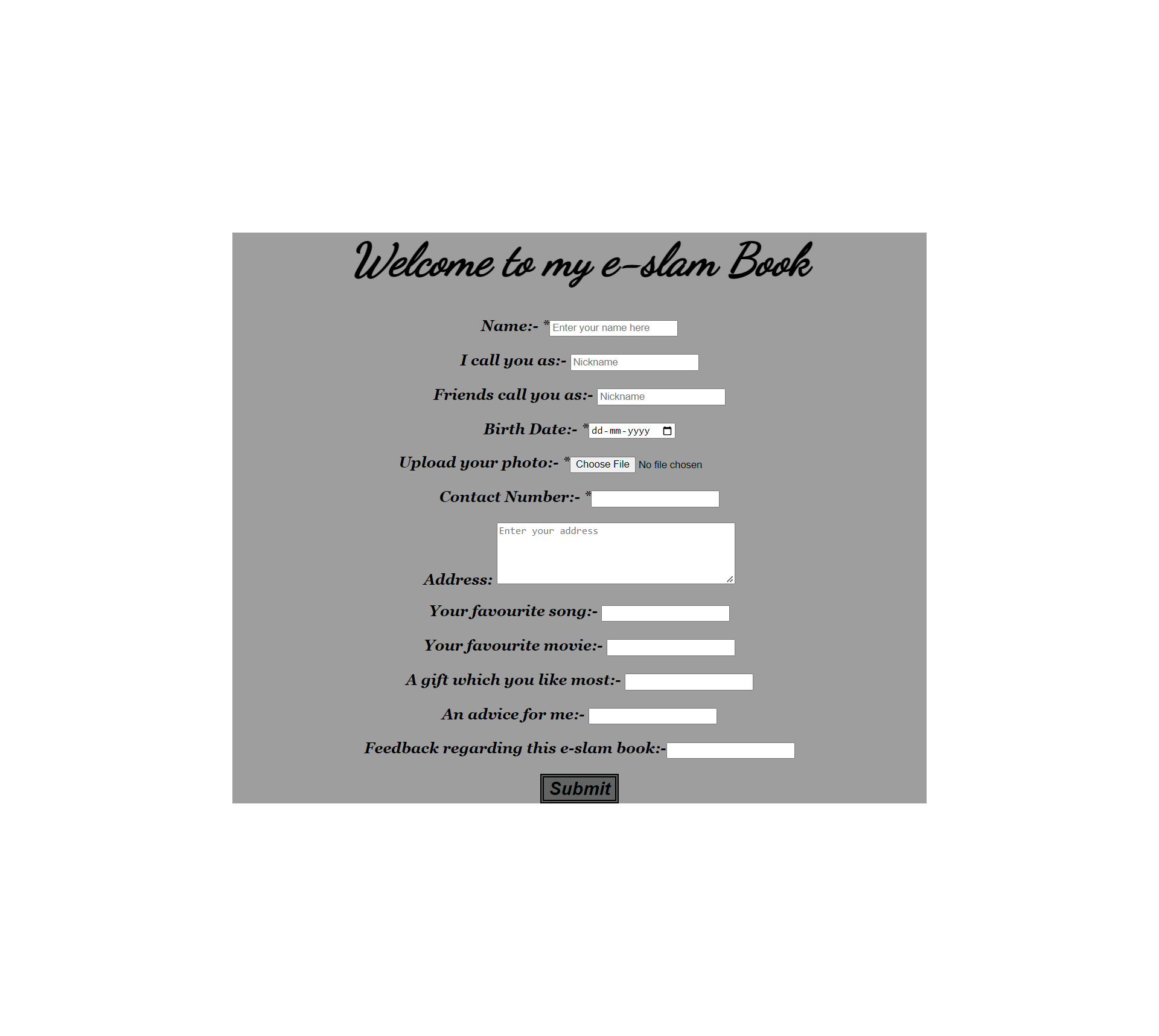 GitHub - Rashi-singh4362/Forms