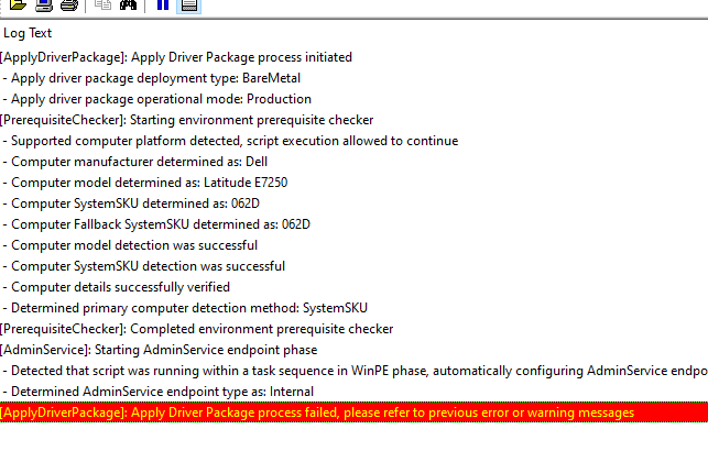 Error in Invoke-CMApplyDriverPackage.ps1 multiple line · Issue #347 · MSEndpointMgr/ConfigMgr ...