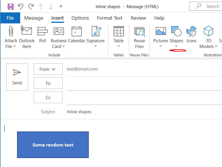 Inserted shapes not reflected in body of message nor returned as an attachment. · Issue #2788 ...