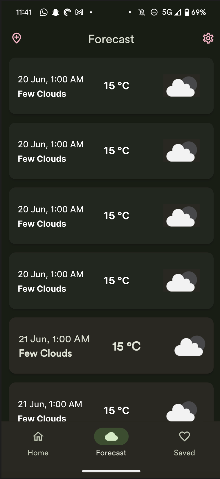 Colour coded forecast · Issue #5 · MGAndroidProjects/WeatherWise ...