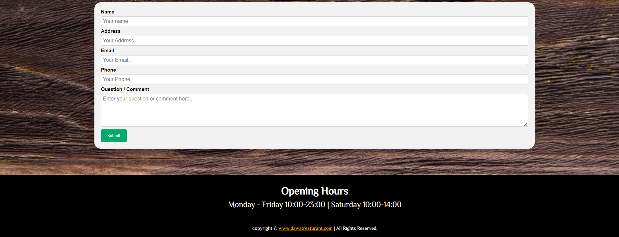 GitHub - Achyuta4003/restaurant-website-landing-page: This is an Restaurant Website Langing Page ...