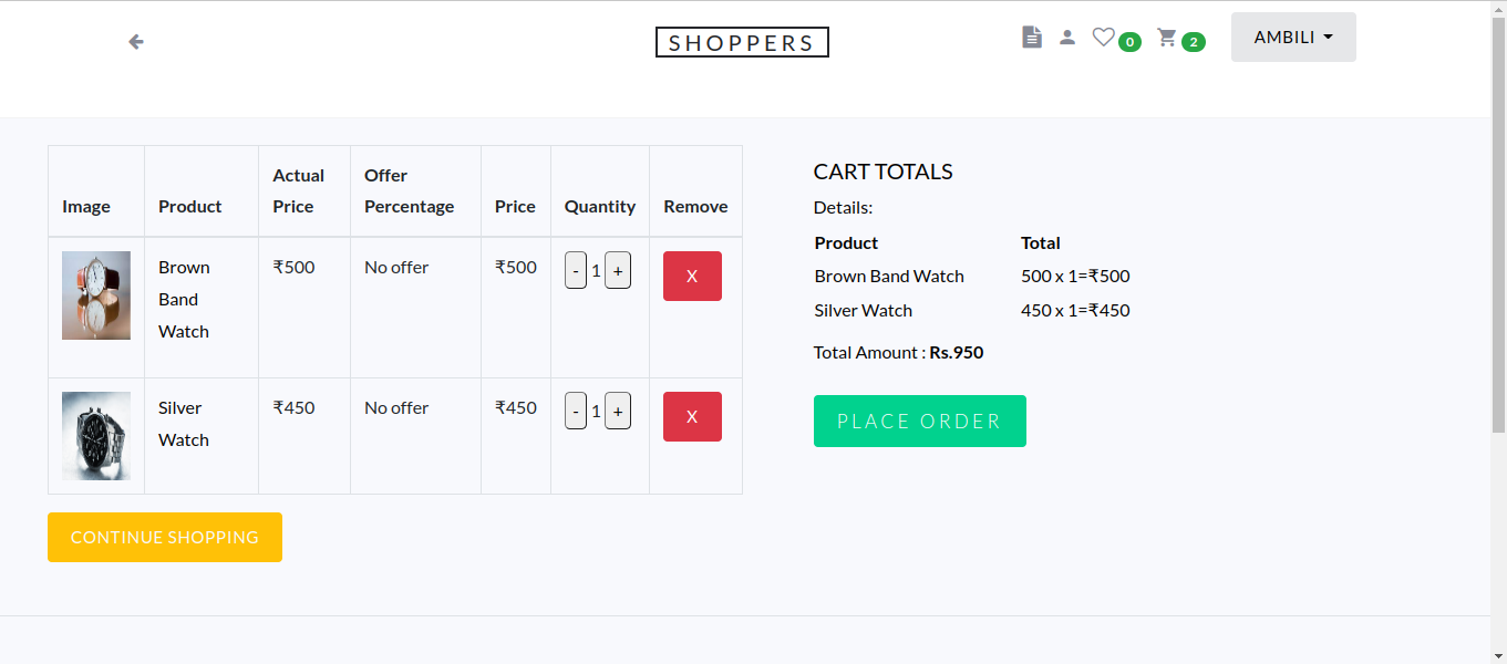 GitHub - PAAmbili/ecommerce