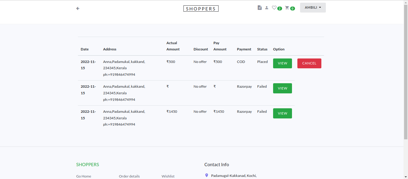 GitHub - PAAmbili/ecommerce