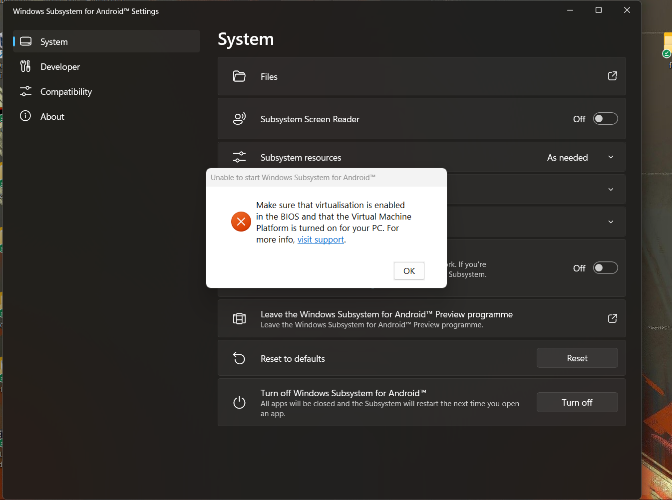 Wsa Not Starting · Issue 238 · Microsoft Wsa · Github
