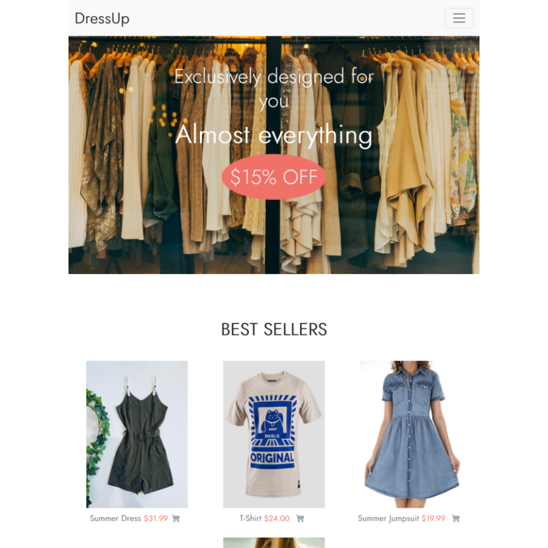 GitHub - Patriciastonestreet/E-commerce-Landing-Page: E-commerce ...