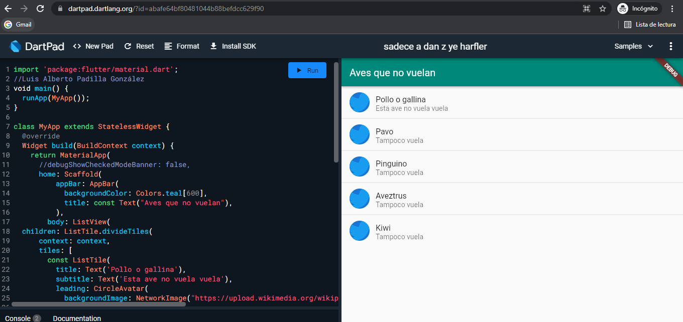 UII Act5 ListTile Padilla González Luis Alberto · GitHub