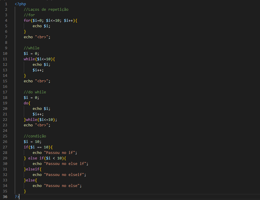 GitHub - JoaoEnrique/estrutura-php: Estruturas de repetição e condição ...