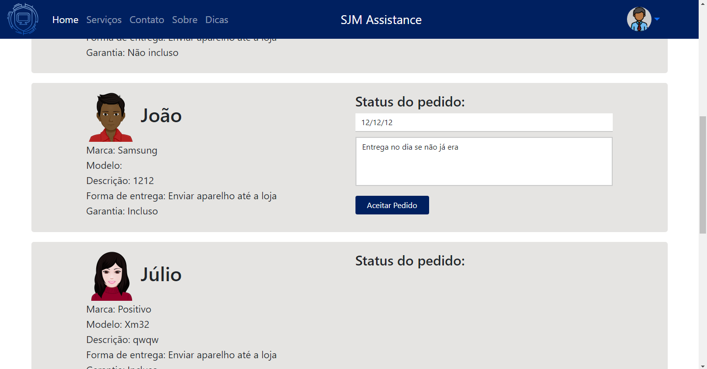 GitHub - JoaoEnrique/sjm-assistance: Desenvolvimento de um site para a IBM